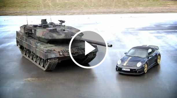 Porsche 9ff Vs. Leopard 2 Tank - Boys And Their Toys Video