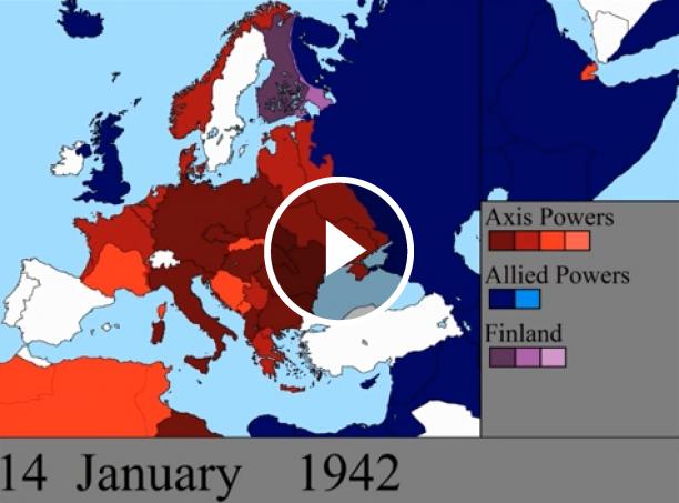 Amazing Video Of World War II Front Line Changes Video